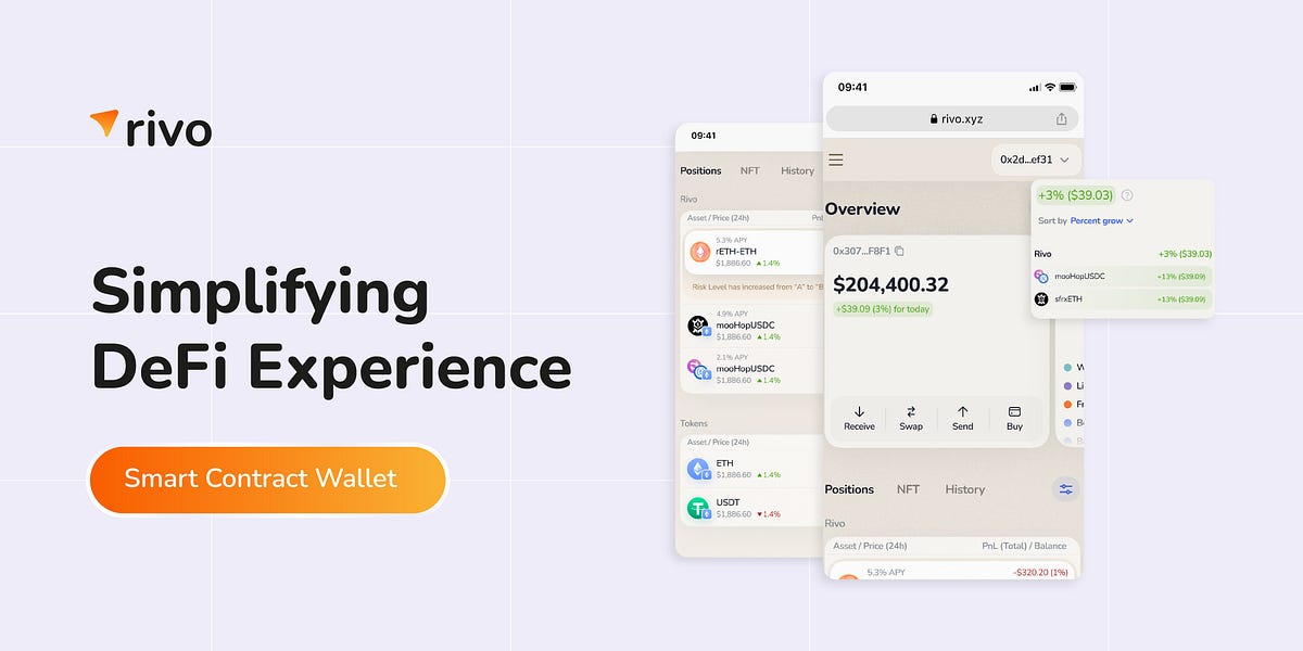 Rivo.xyz Smart Contract Wallet: An All-in-one Solution for DeFi Users | by Rivo.xyz | Medium