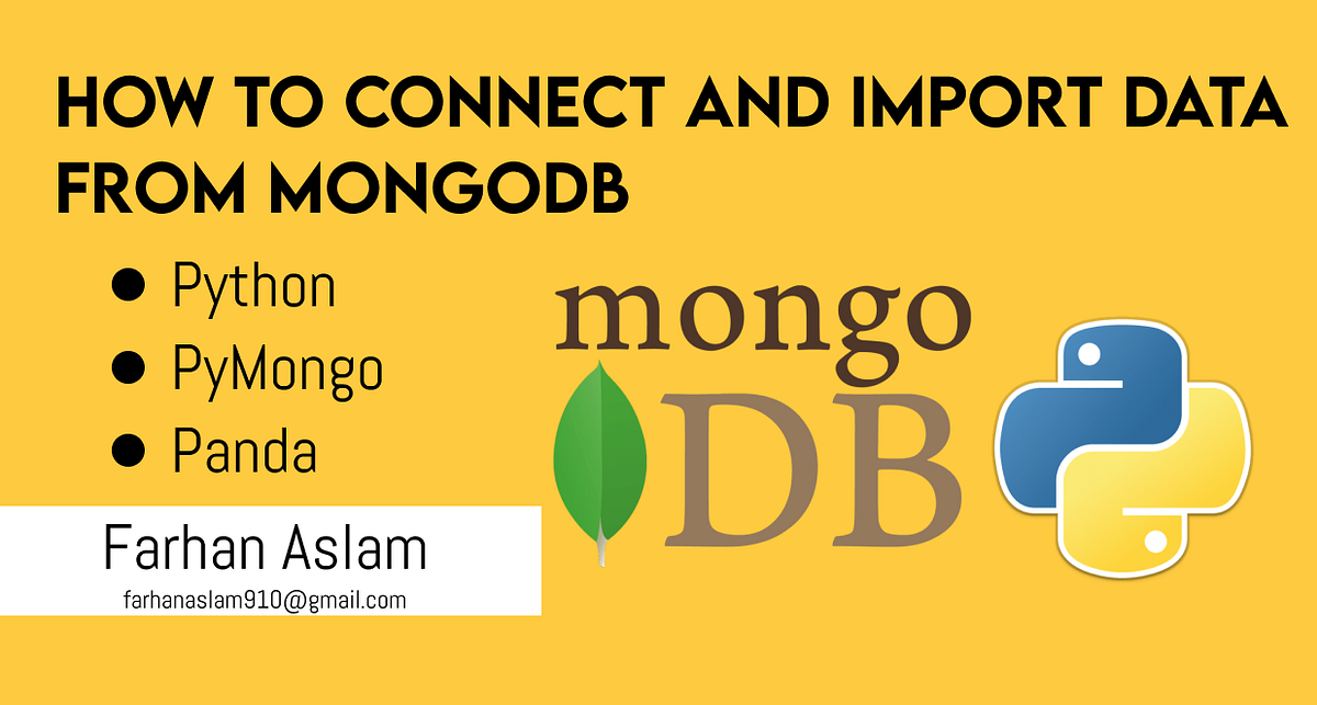 How to connect and import data into DataFrame from MongoDB in python ...