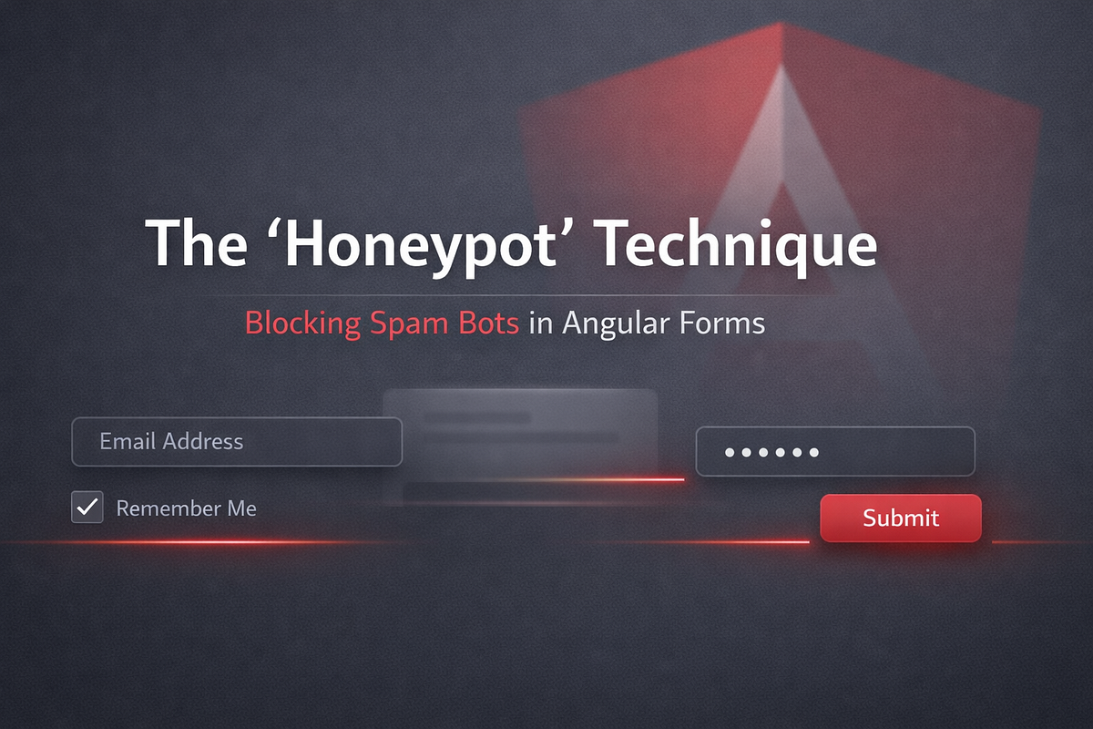 The “Honeypot” Technique: Blocking Spam Bots in Angular Forms | by ...