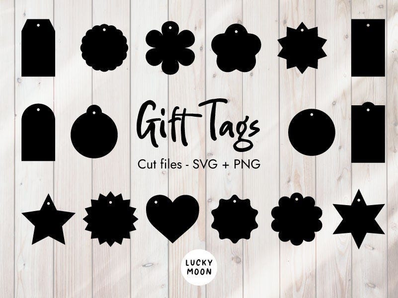 Tag SVG Gift Tags SVG Bundle Label Template Gift Tag Cut File Cutfile ...