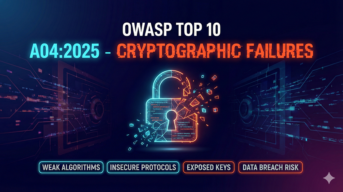 A04:2025 — Cryptographic Failures (OWASP Top 10 Explained) | by Kishor ...