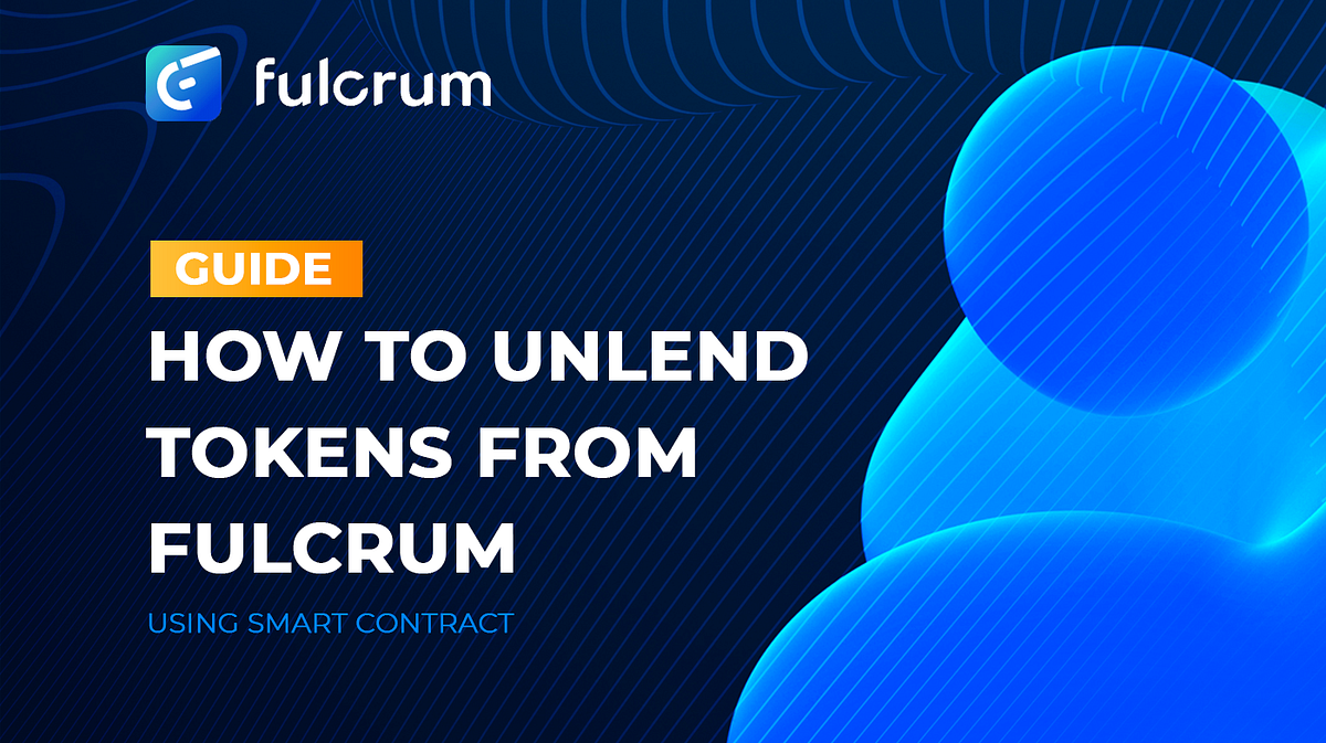 How to Unlend Tokens Stuck on Fulcrum: ETH, DAI, USDC ect… | by Robert ...