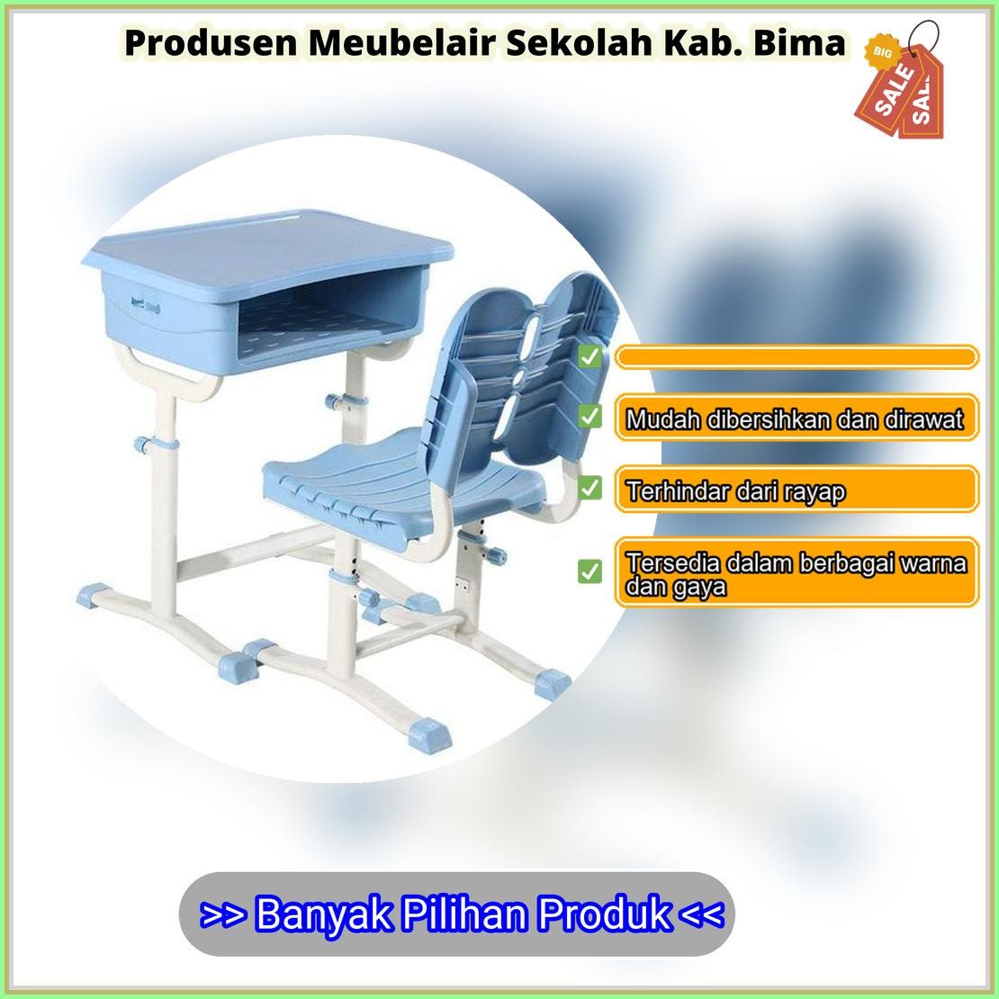 Produsen Meubelair Sekolah Kab Bima - Sekolahmejabelajar - Medium
