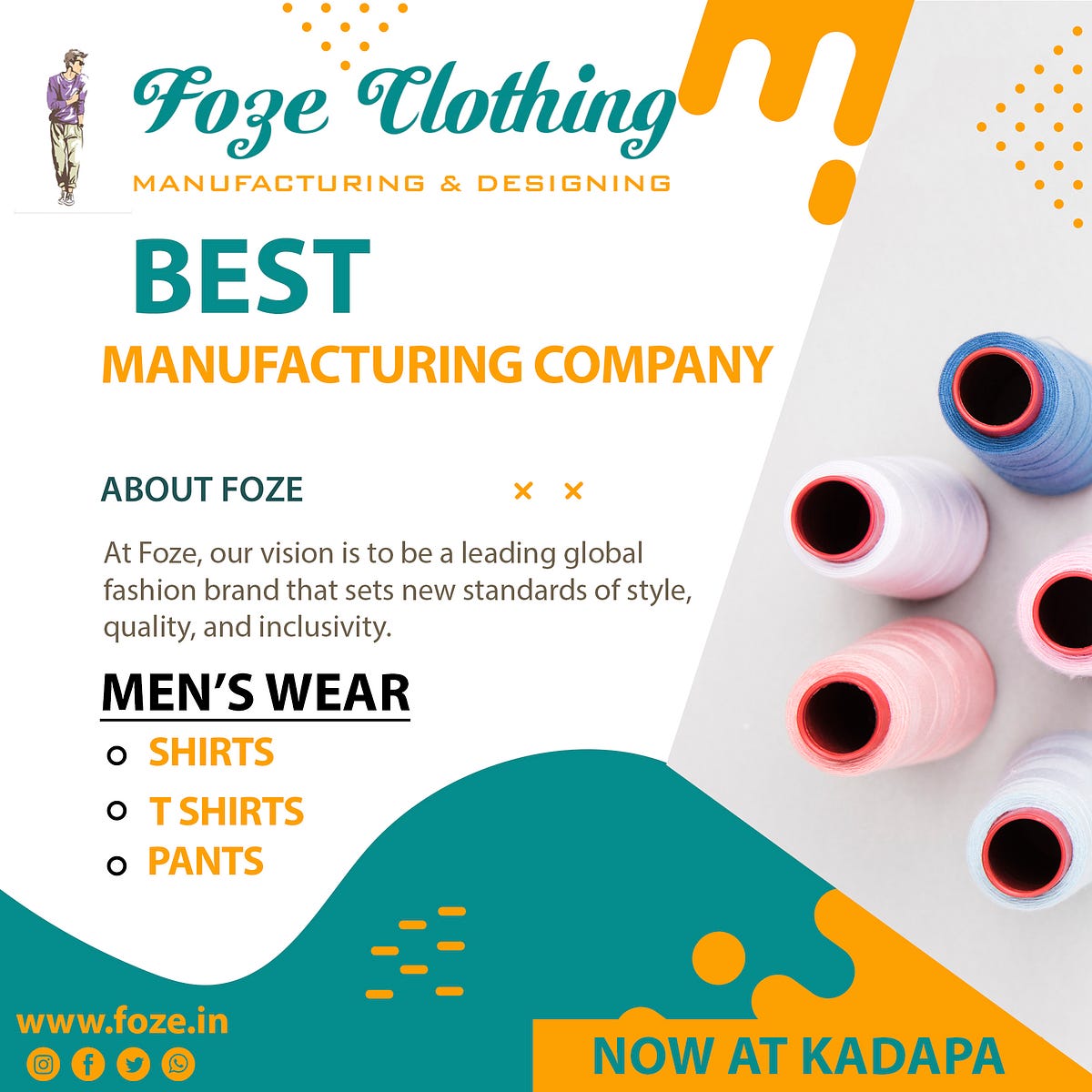We are the Mens wear manufacturing, supplier and wholesaler from Kadapa ...