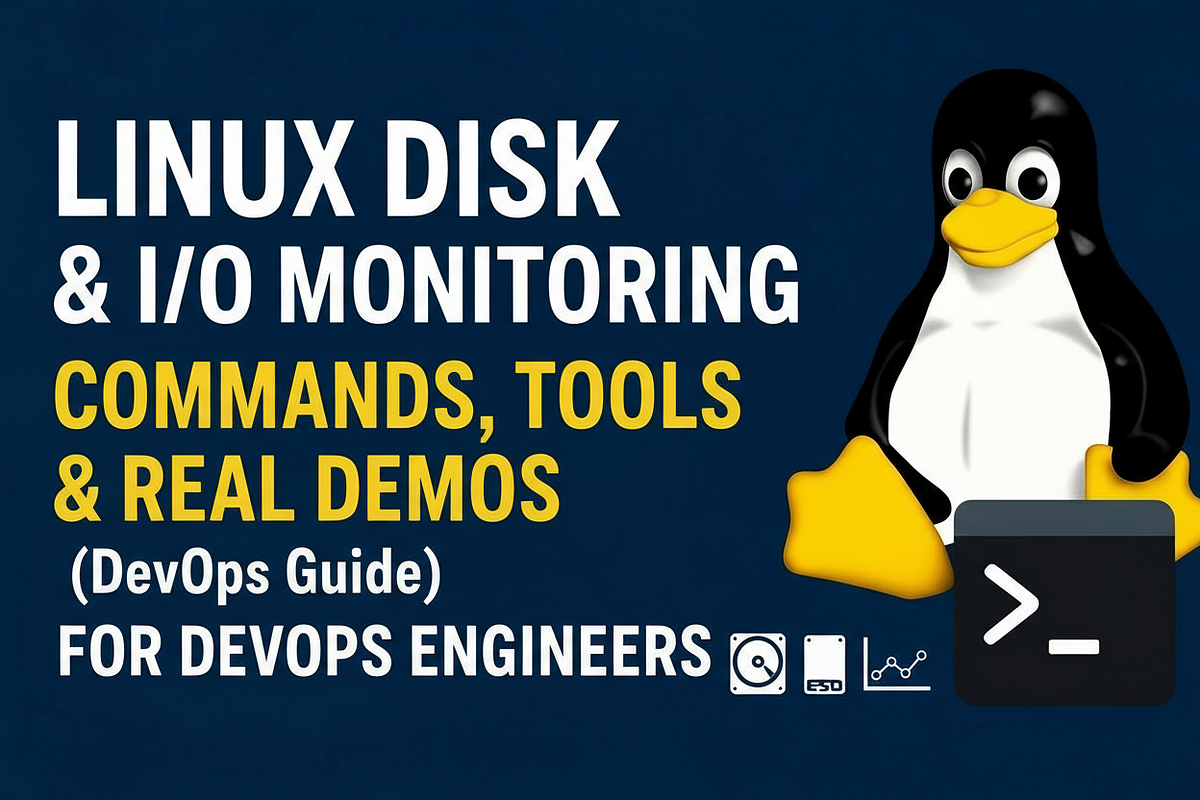 Linux Disk & I/O Monitoring — df, du, iotop, dstat Explained (With Real ...