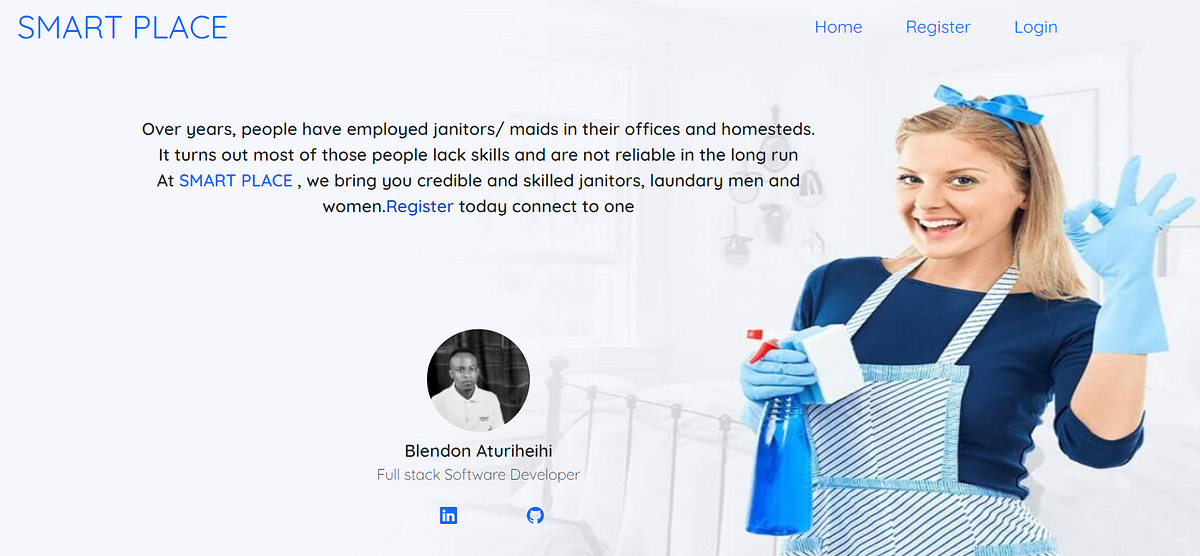 SMART-PLACE APPLICATION BUILT IN DJANGO AND REACT js | by Blendon | Medium
