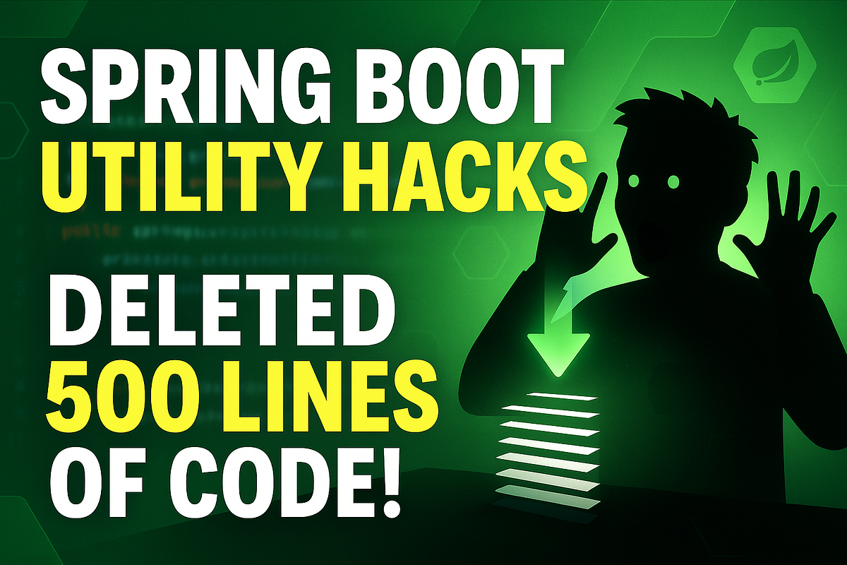 Stop Writing Boilerplate Code — These 20 Spring Boot Utilities Saved My ...