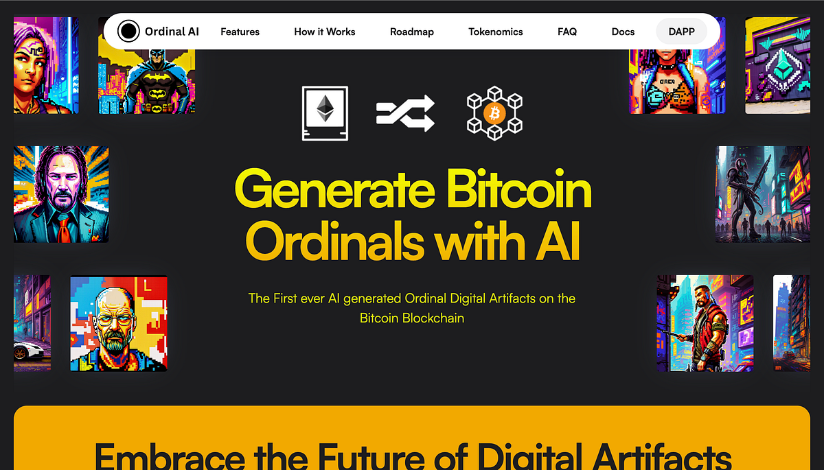 World of Bitcoin Ordinals using Ethereum on ORDINAL AI DAPP | by Ordinal AI | Medium