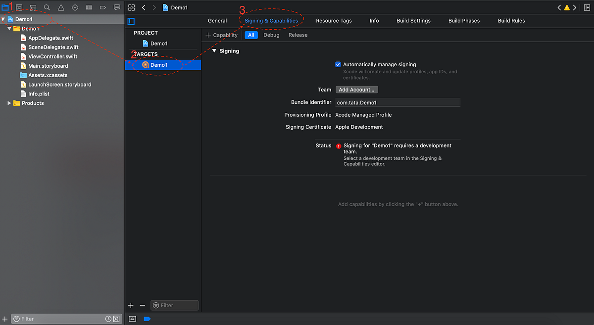 [Swift] 從 Xcode 將 App 安裝到 iPhone. 設定 App 對應的 Apple ID | by Tata Chen | 彼得潘的 Swift iOS / Flutter ...