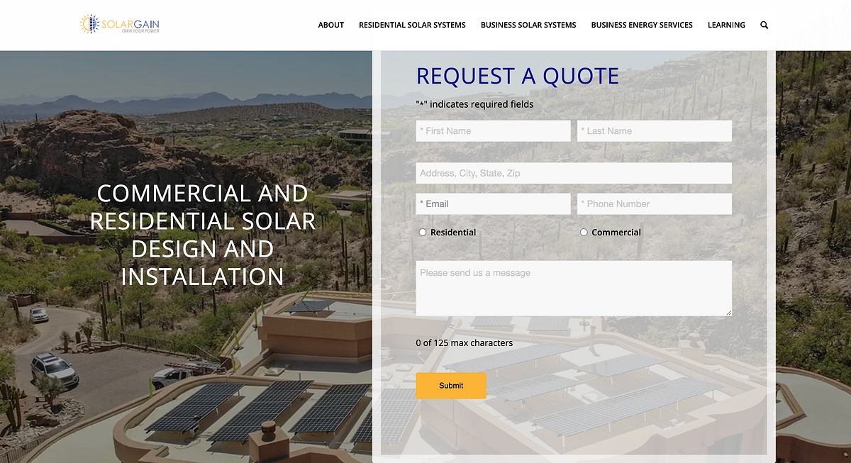 Solar Gain Review - Services, Pricing, Locations, Pros, and Cons | Medium