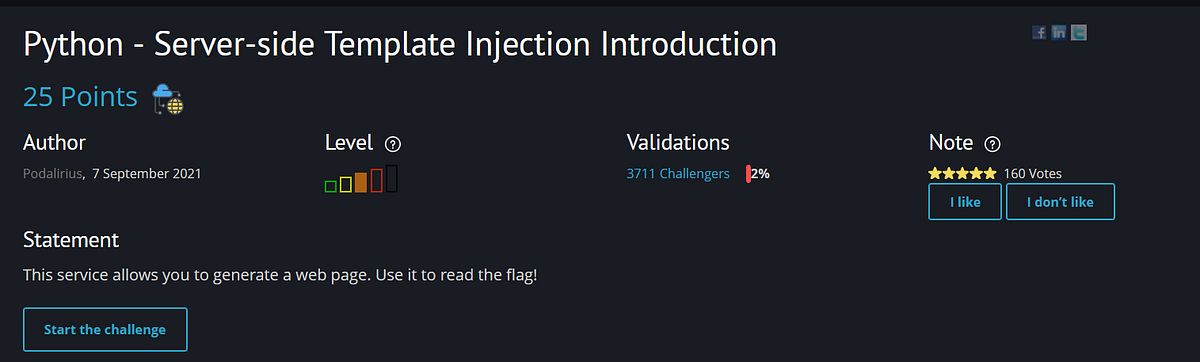 Python — SSTI | RootMe Web Challenge | by Anas Ibrahim | Medium