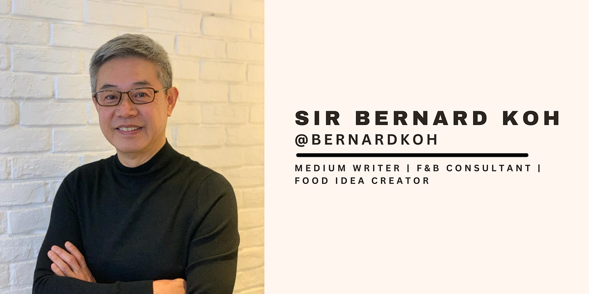 SIR BERNARD KOH: PIONEERING THE FUTURE OF CULINARY INNOVATION THROUGH ...