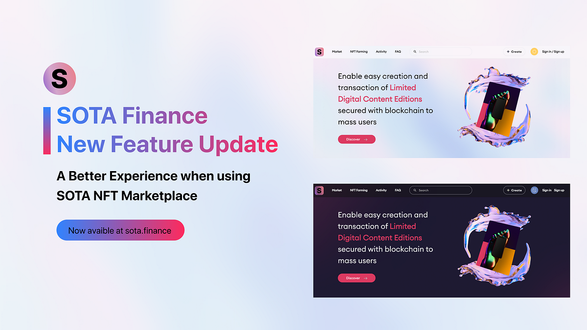 SOTA Finance New Feature Update — New UI Look, Better Experience | by ...