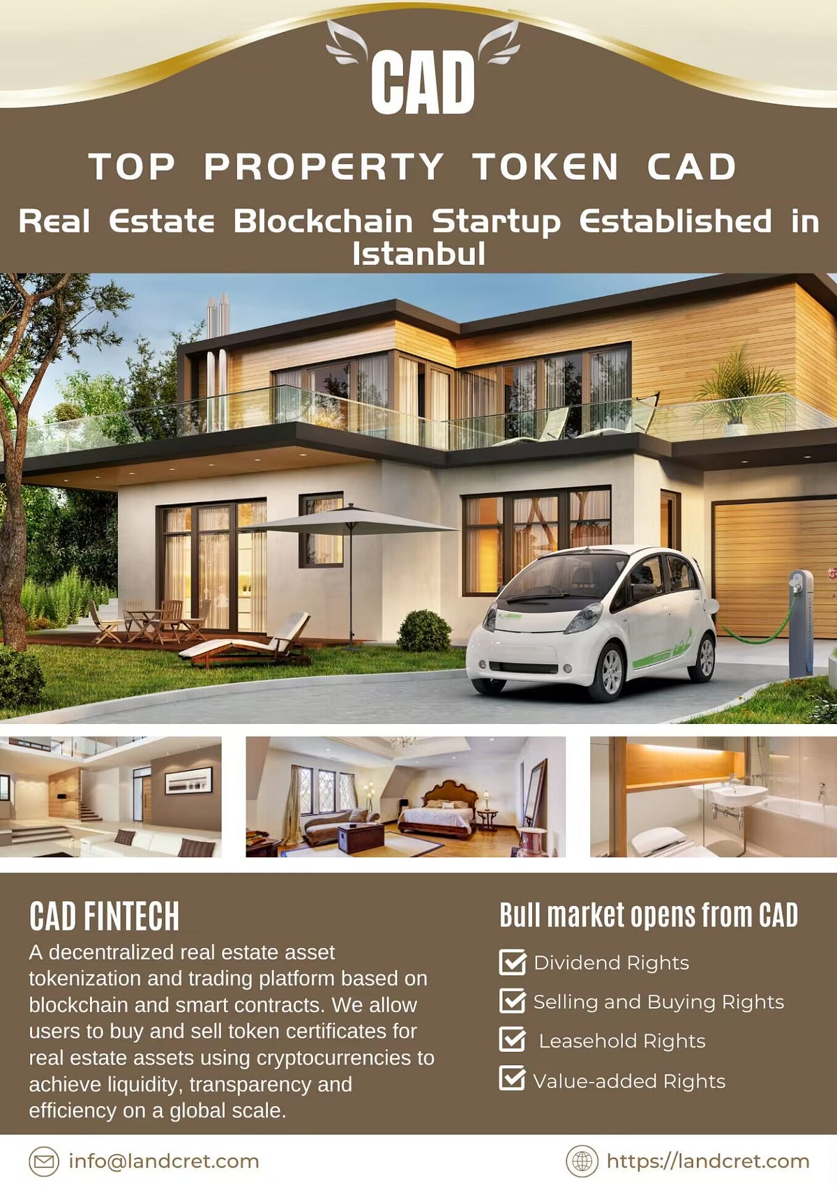 CAD token physical real estate assets 1:1 on the chain, each CAD ...