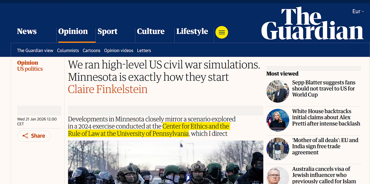 VIDEO: US Civil war simulation, Center for Ethics and the Rule of Law ...