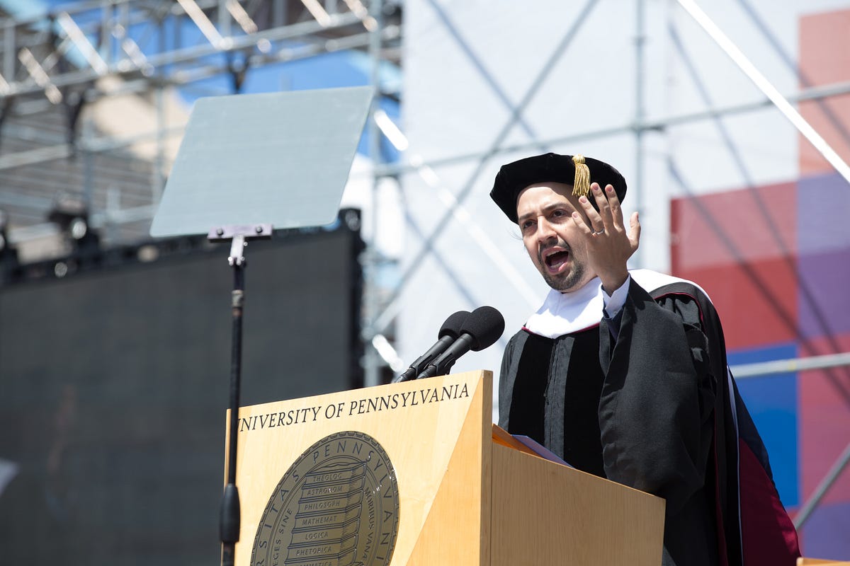 Lin-Manuel Miranda Lights up Penn Commencement | by Penn | Medium