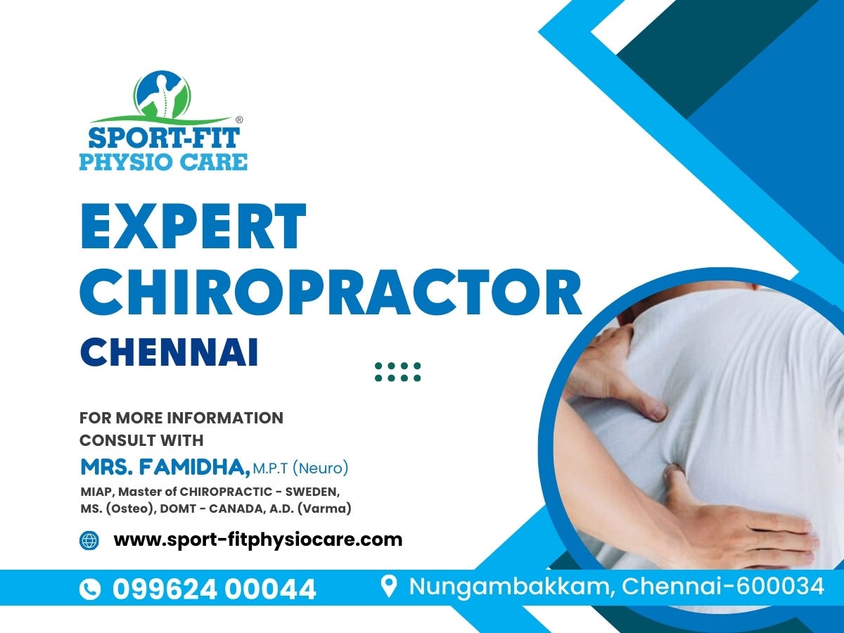 Chiropractor in Chennai | Sport Fit Physio Care | by Sport Fit Physio ...