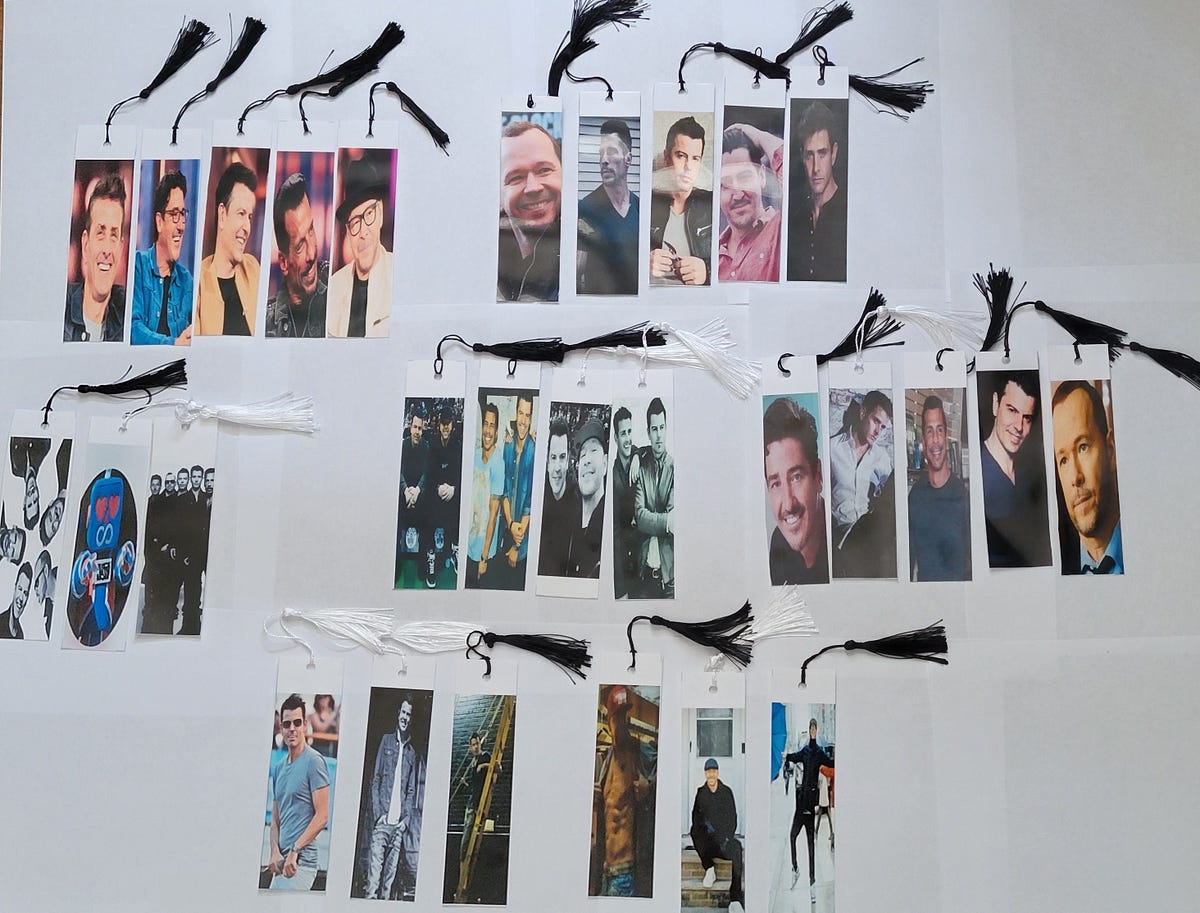 New Kids on the Block Bookmarks — NKOTB — Jordan, Donnie, Joe, Danny ...