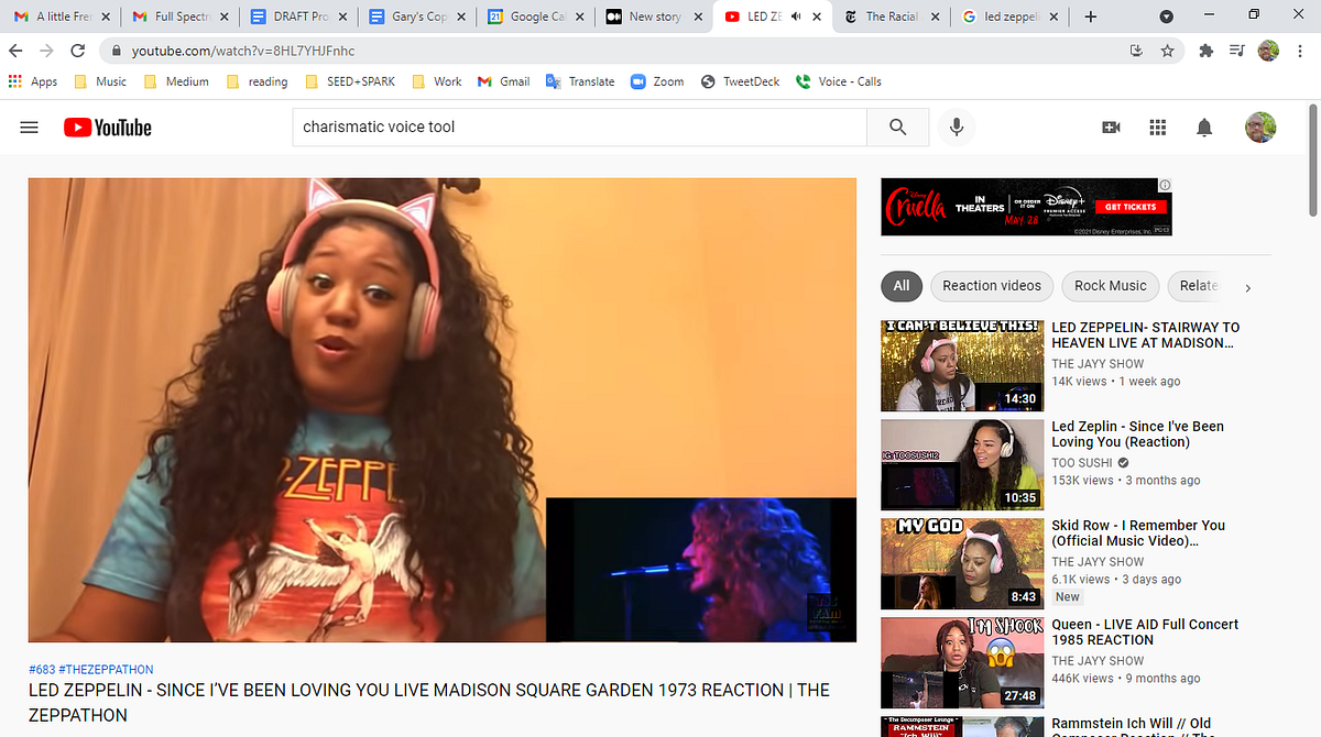 I am addicted to reaction videos. A force for good in our world right ...