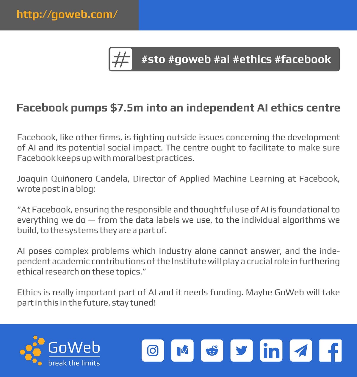 🔬 Facebook pumps $7.5m into an independent AI ethics centre | by ...
