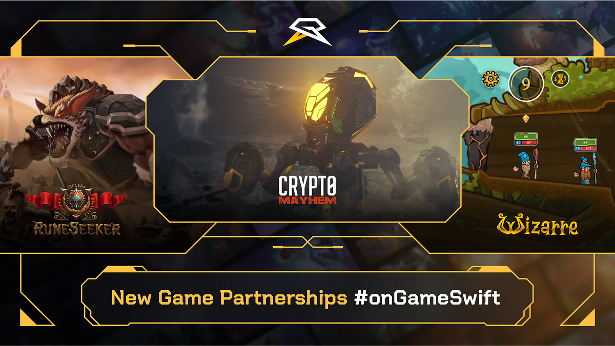 Three New Games Join GameSwift Platform! Meet Crypto Mayhem, Wizarre ...