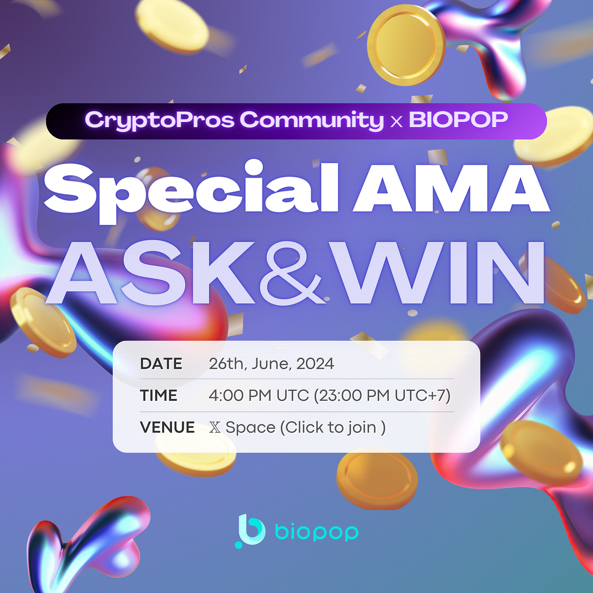 🚀 Exciting AMA with BIOPOP! 🚀. 🌟 Get ready for an exciting… | by BIOPOP ...