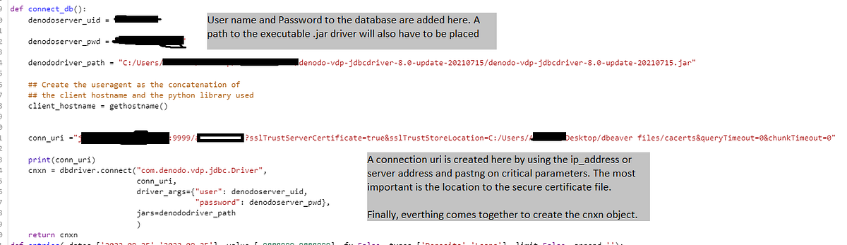 Connect to Database with Python. With JDBC connection to Denodo Servers | by Data Champ | Medium