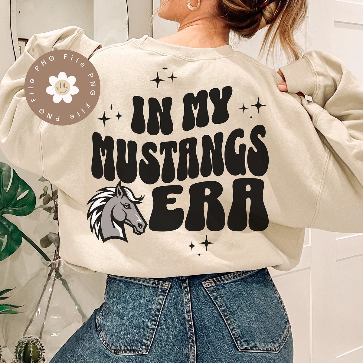 In my Mustangs Era Png, Mustangs Pride Sublimation, Preppy Mustang Team ...
