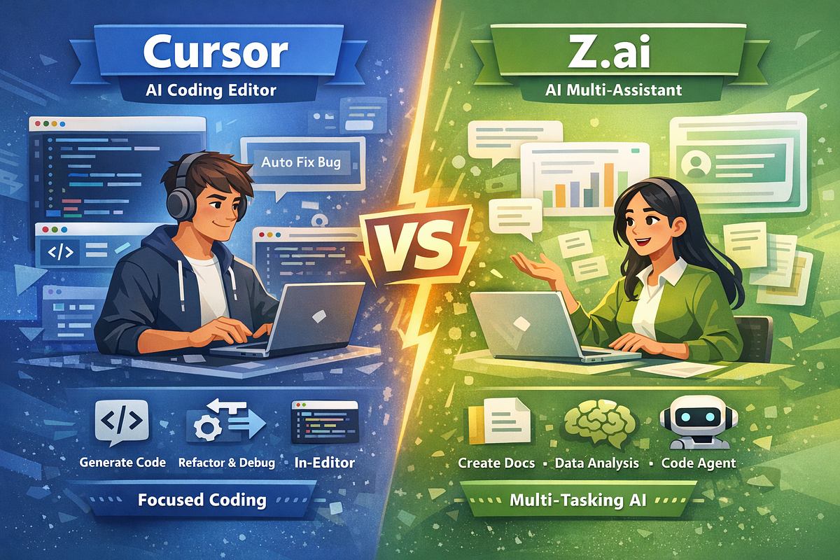 Cursor vs Z.ai: Mana AI Coding dan Workflow AI yang Cocok Buat Kamu ...