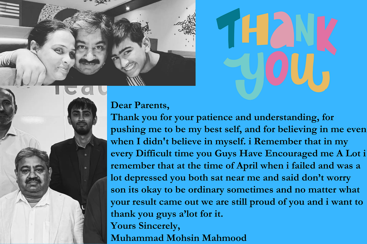 My Gratitude to Each one i Cherish the Most - Muhammad Mohsin Mahmood ...