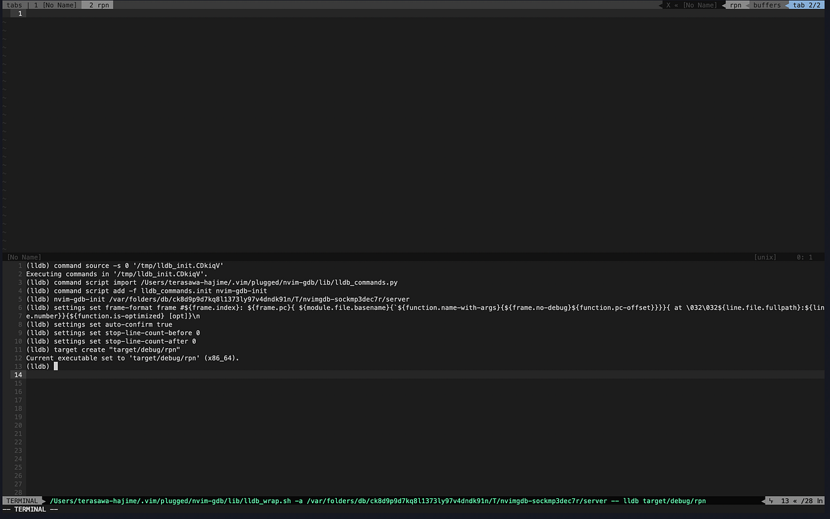neovim with lldb in MacOS. 概要 | by Hajime Terasawa | Medium