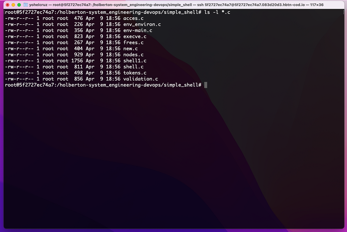 Typing “ls -l *.c” in a UNIX Shell. What happened inside? | by Yohel ...