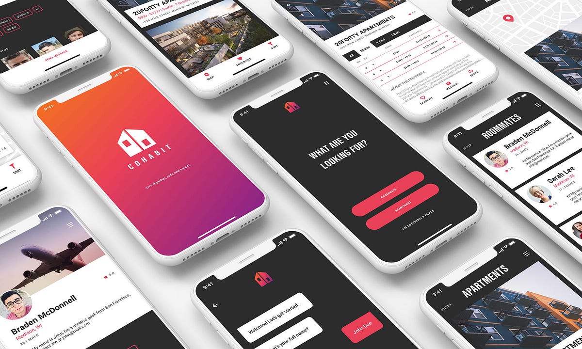 Cohabit App Design — A UX Design Exercise and Case Study | by Ben ...