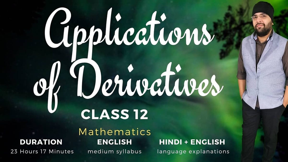 Mastering Applications of Derivatives with MathYug: A Comprehensive ...