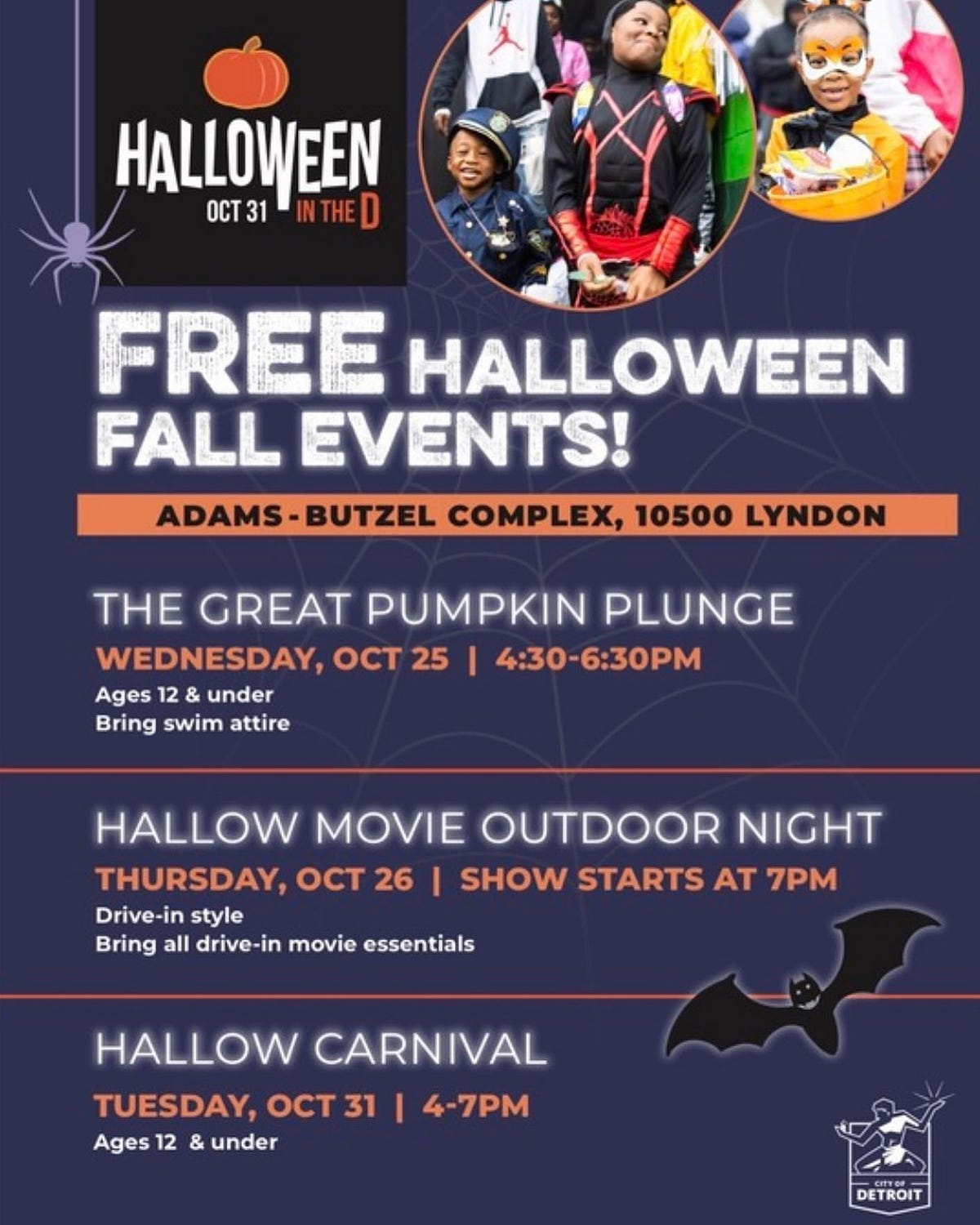 FREE Halloween Fall Events At Adams-Butzel Complex - San Bernardo Park ...
