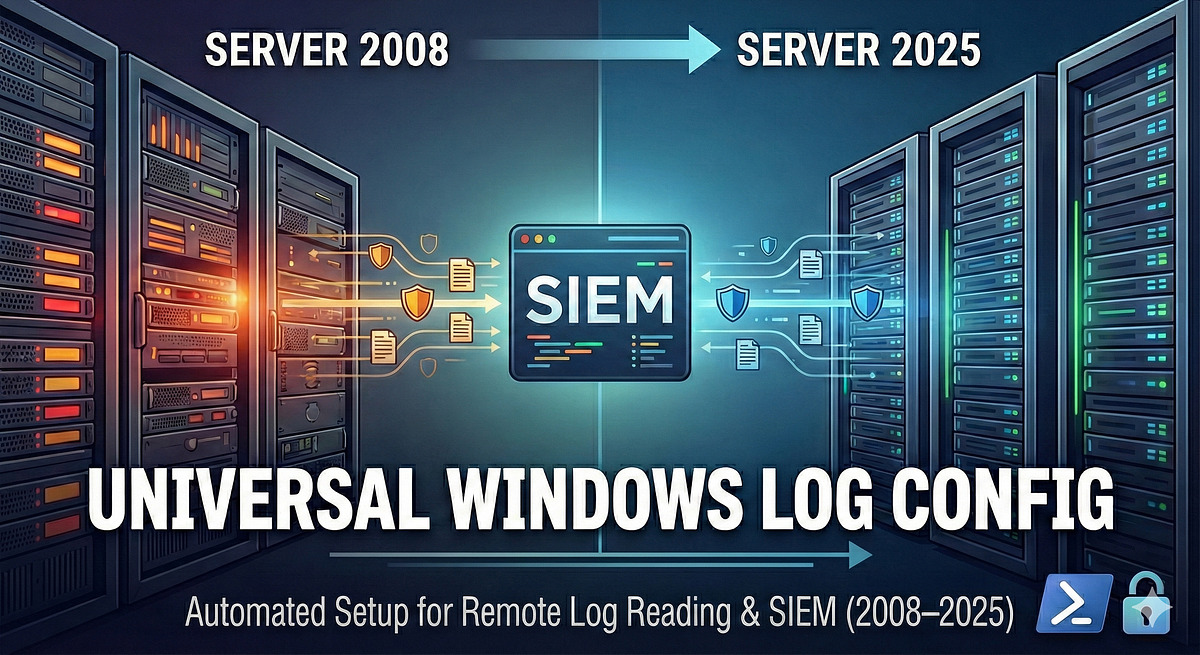 Windows Sunucularda SIEM Log Entegrasyonu İçin Otomatik Yapılandırma ...