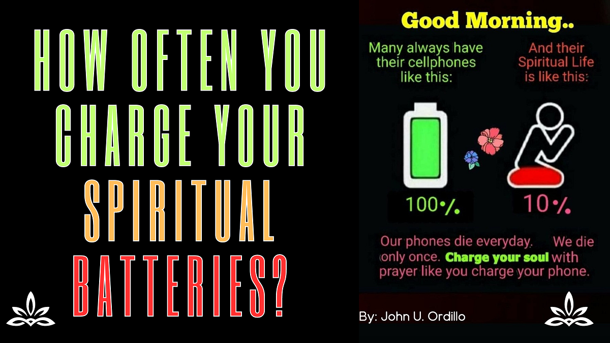 THE POWER OF SPIRITUAL CHARGING. “Prioritizing Prayer over Our Phone ...