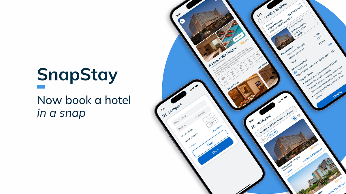 SnapStay: A simplified hotel booking MVP | by Shobhit Kumar | Nov, 2023 ...