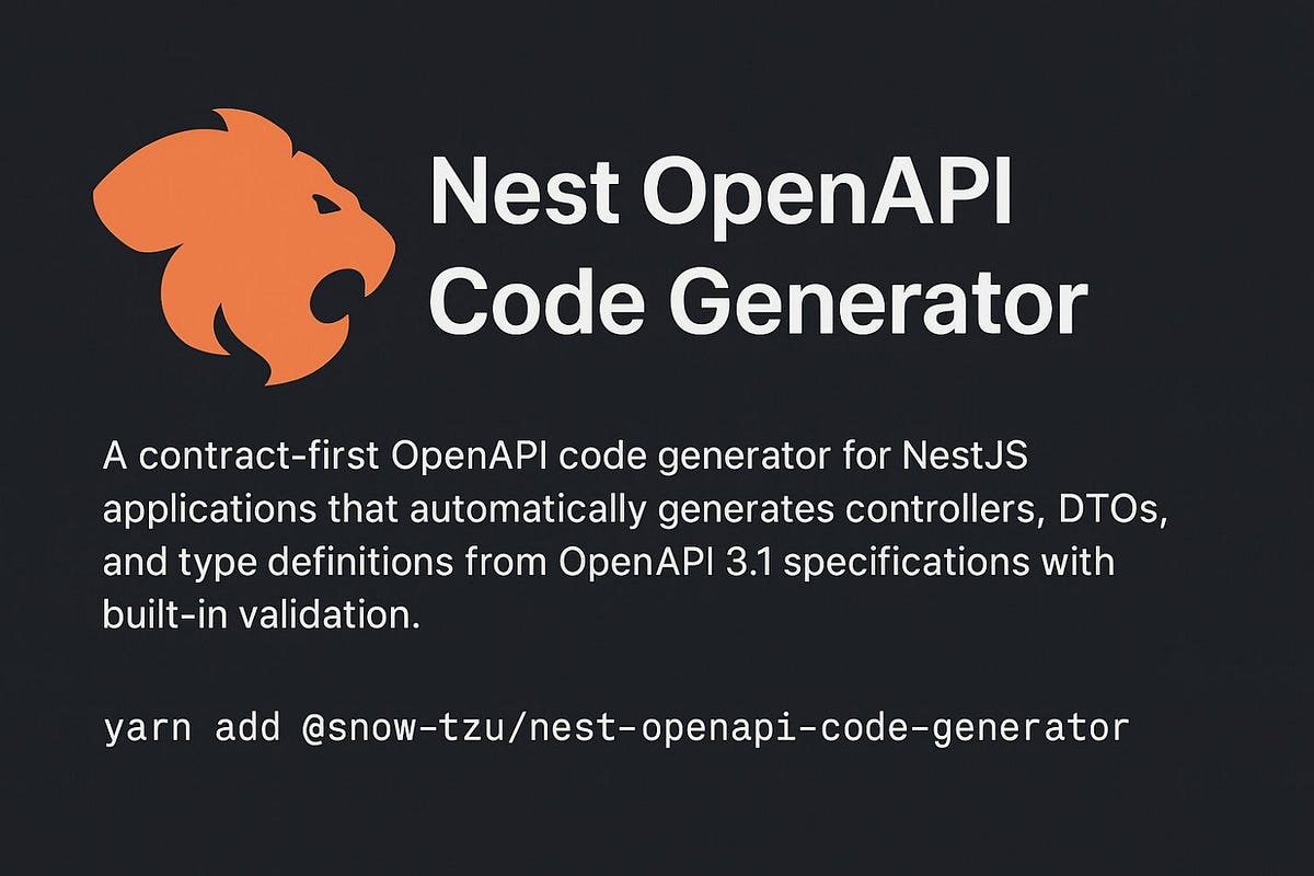 Beating API Boilerplate: How Contract-First Code Gen Streamlined Our NestJS Workflow | by ...