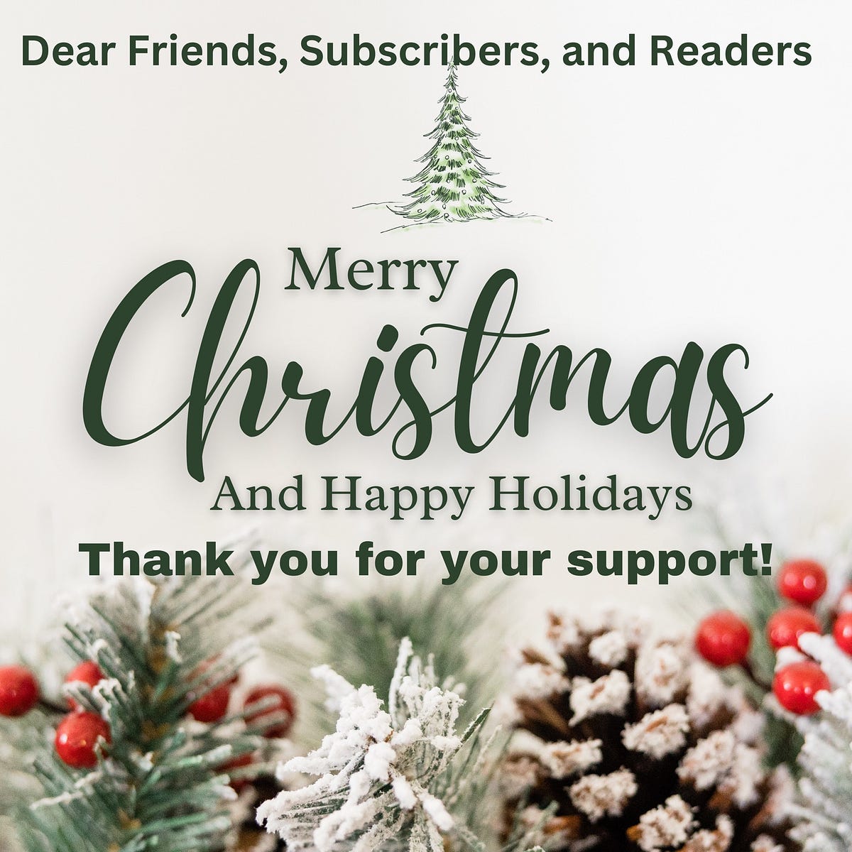 Merry Christmas! Happy Holidays! - Jade Shines Light - Medium