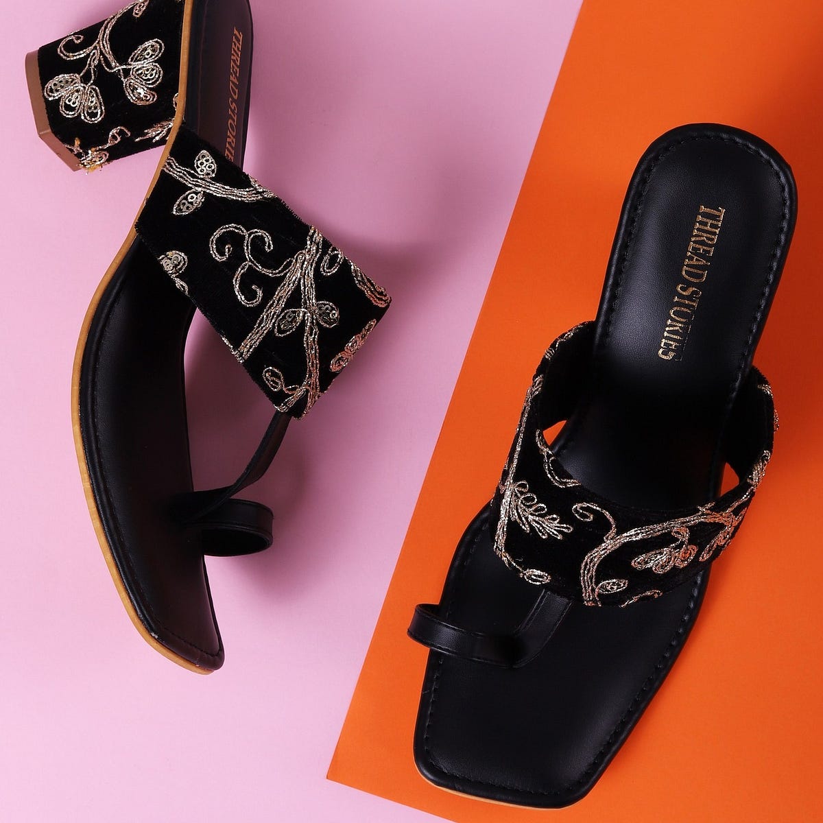Find Your Perfect Pair at the Thread Shop | Shimmer Heels, Red Juttis ...