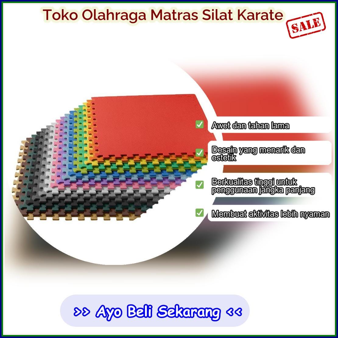 Toko Olahraga Matras Silat Karate - Alat Lompat Tinggi - Medium