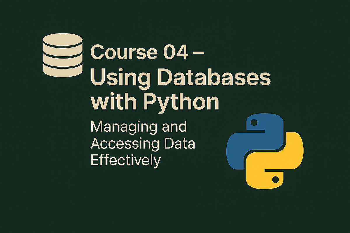 🧠 Using Databases with Python. 𝗦𝘁𝗼𝗿𝗶𝗻𝗴, 𝗤𝘂𝗲𝗿𝘆𝗶𝗻𝗴 &… | by Fahad Shah | Medium
