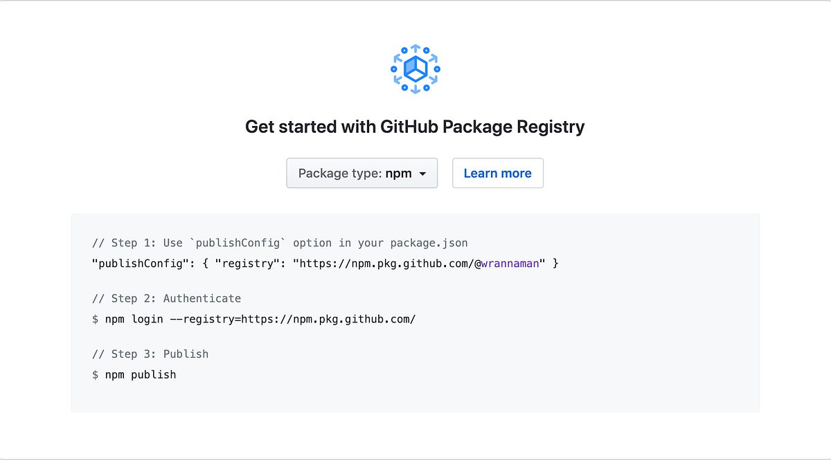 Github Package Registry — First Look | by wrannaman | Medium