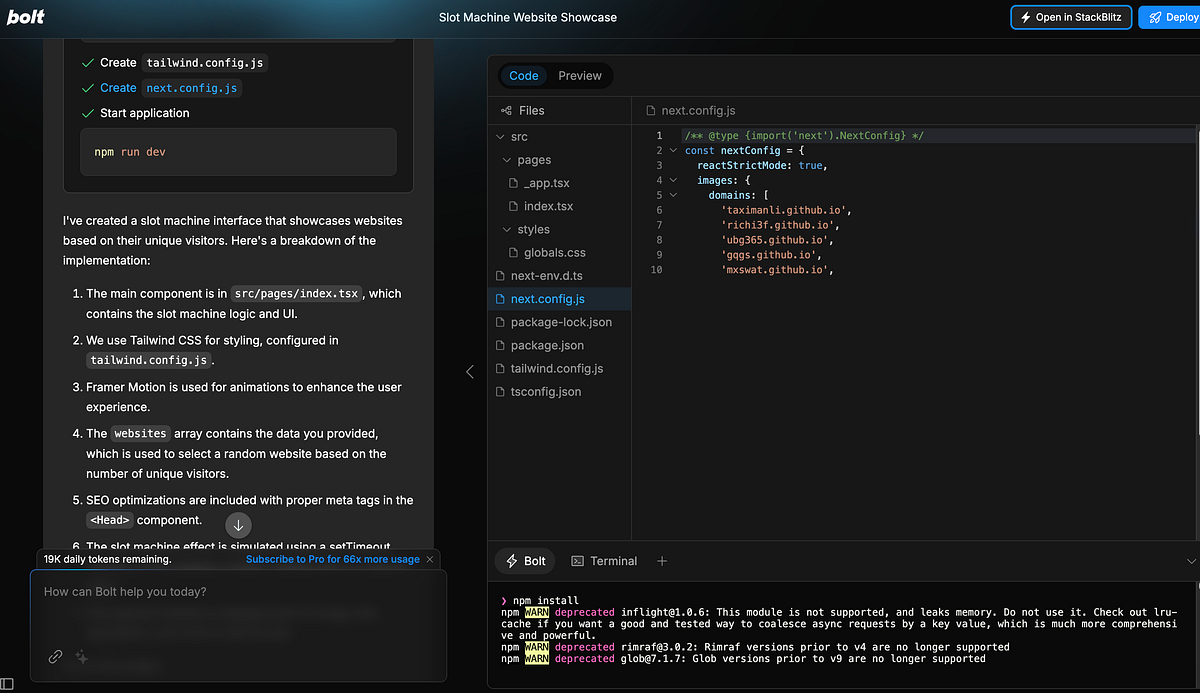 Bolt.new :designed to simplify the process of creating full-stack applications | by simon ...