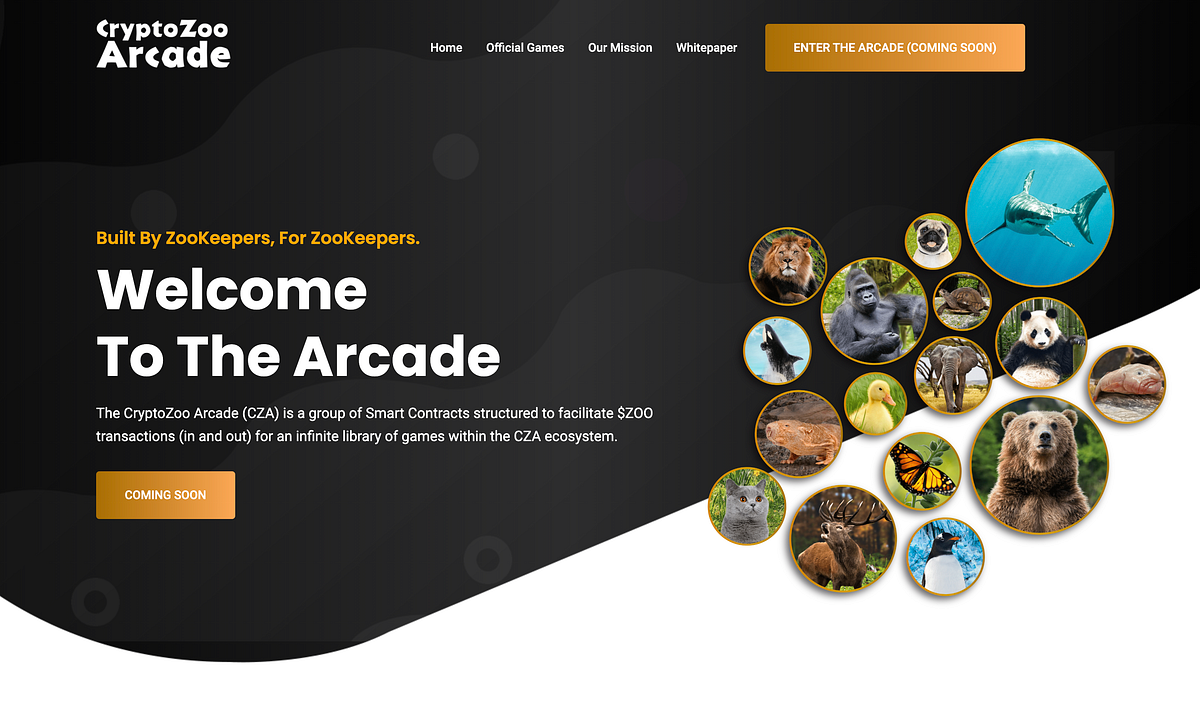 Welcome to The CryptoZoo Arcade. Built By ZooKeepers, For ZooKeepers ...