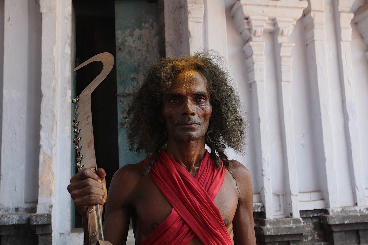 The Oracles of Kerala. The Velichappadu, Followers of Kali | by tewfic ...