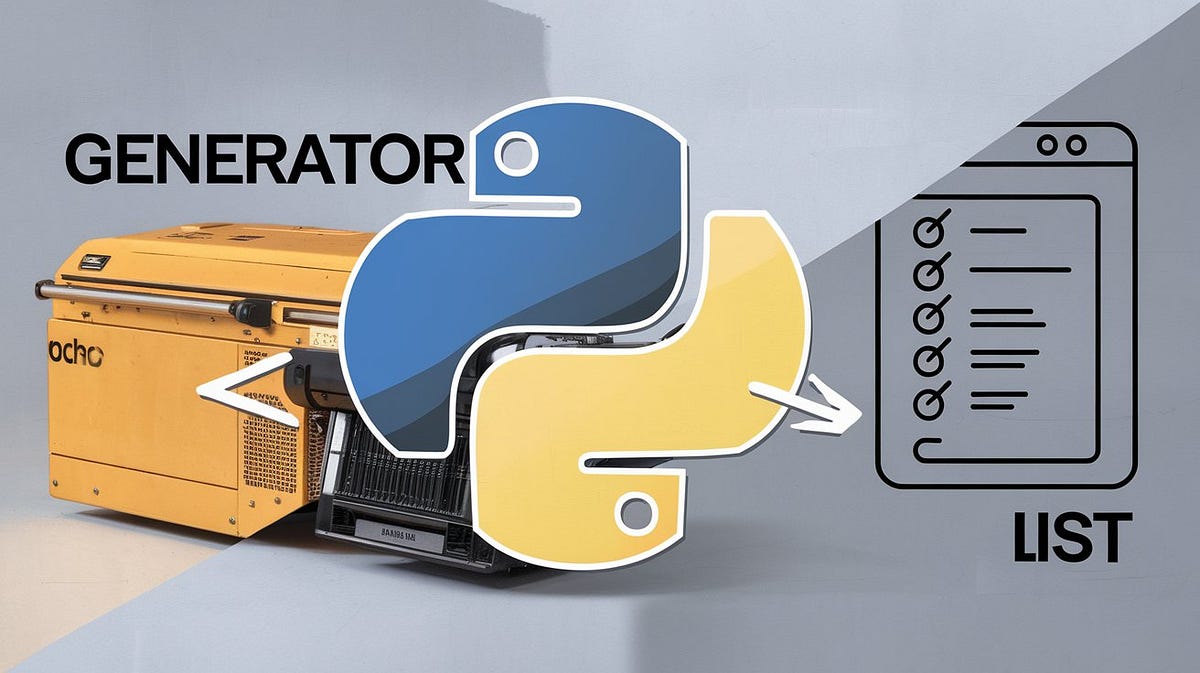 Why Generators in Python Are More Memory Efficient Than Lists | by Ajay Parmar | The Pythoneers ...