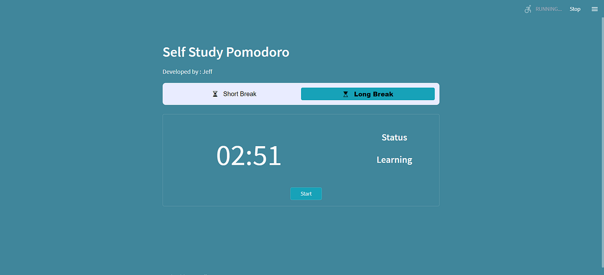 Self Study Pomodoro. Side Project 2 | by Jefri Maulana | Medium