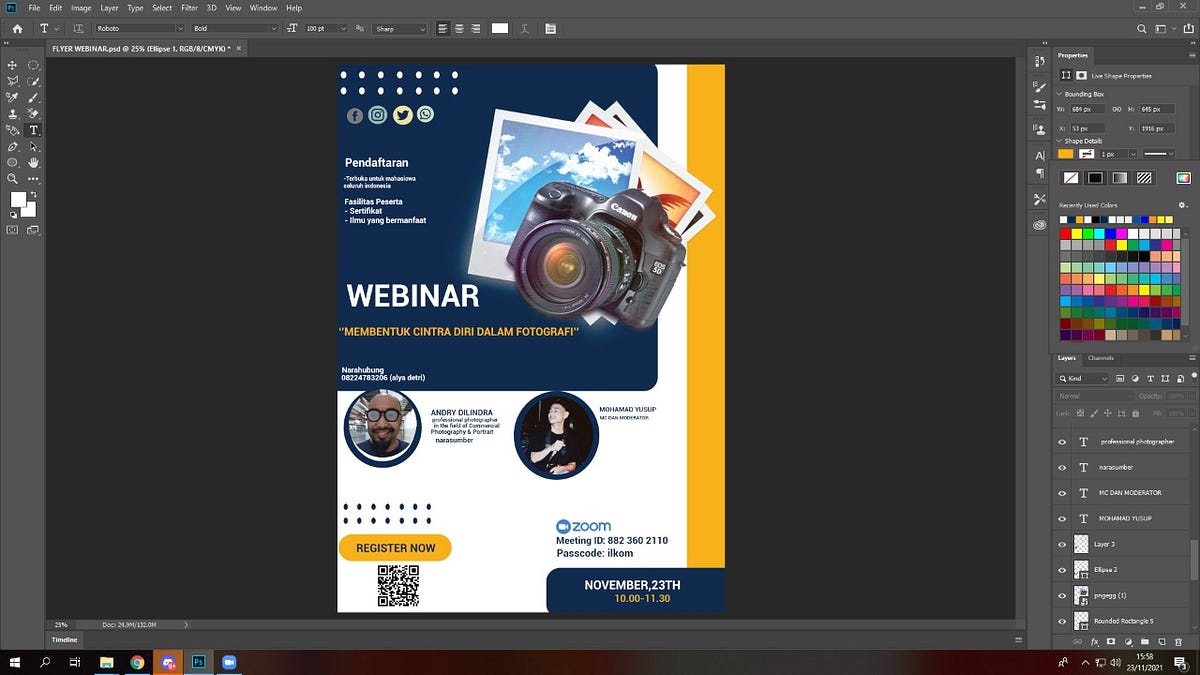 FLAYER WEB BINAR. buka photoshop cc 2019 bila sudah buka… | by ...